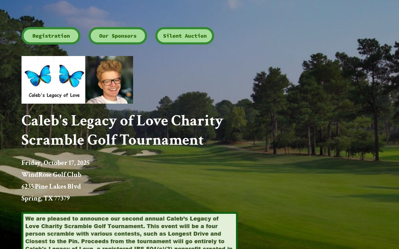 Caleb's Golf Tournament